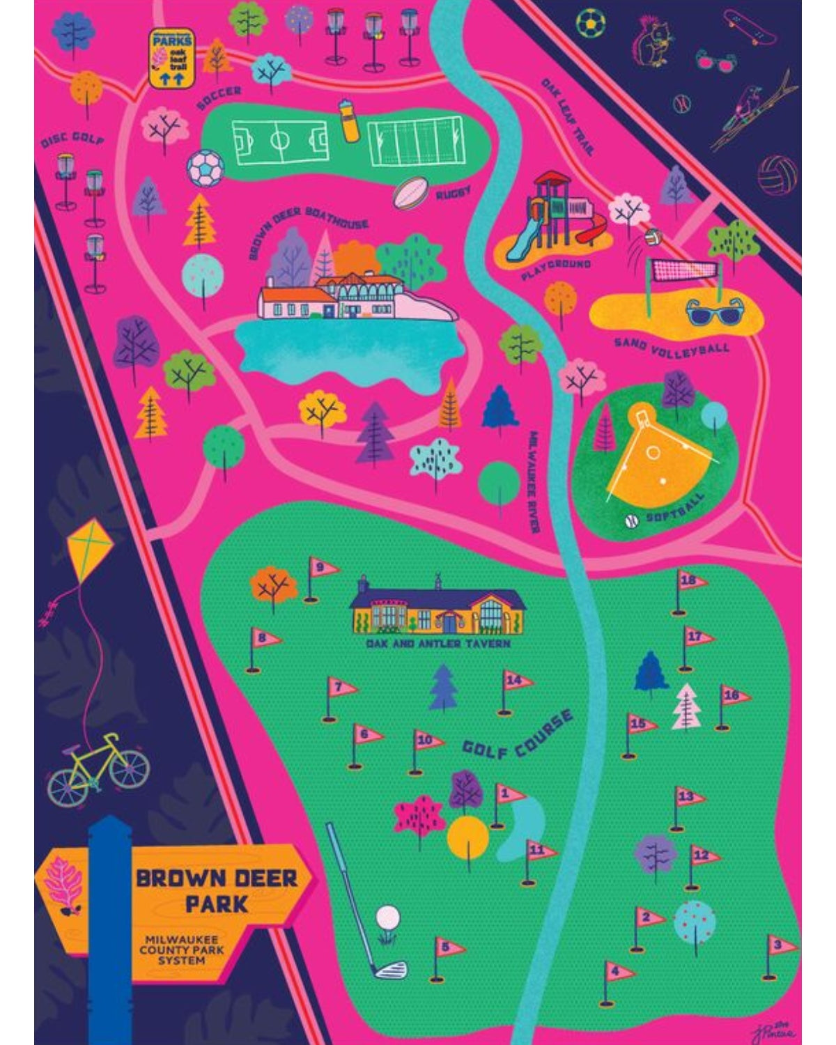 Brown Deer Park Poster