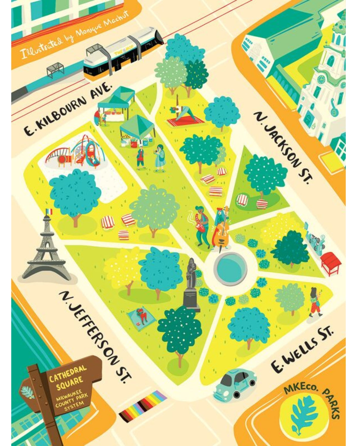 Cathedral Square Park Poster
