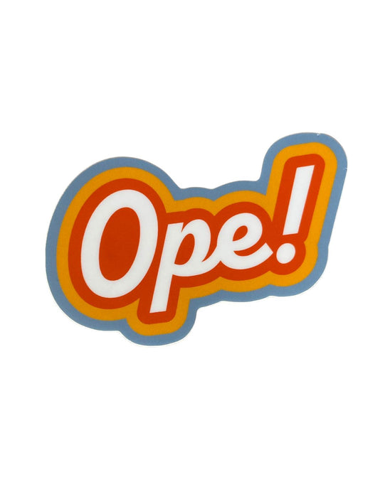 Ope! Retro Sticker