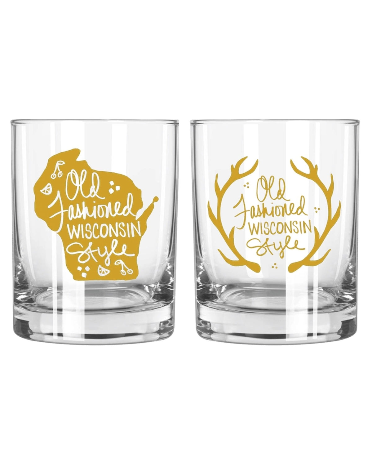 Wisconsin Old Fashioned Glass