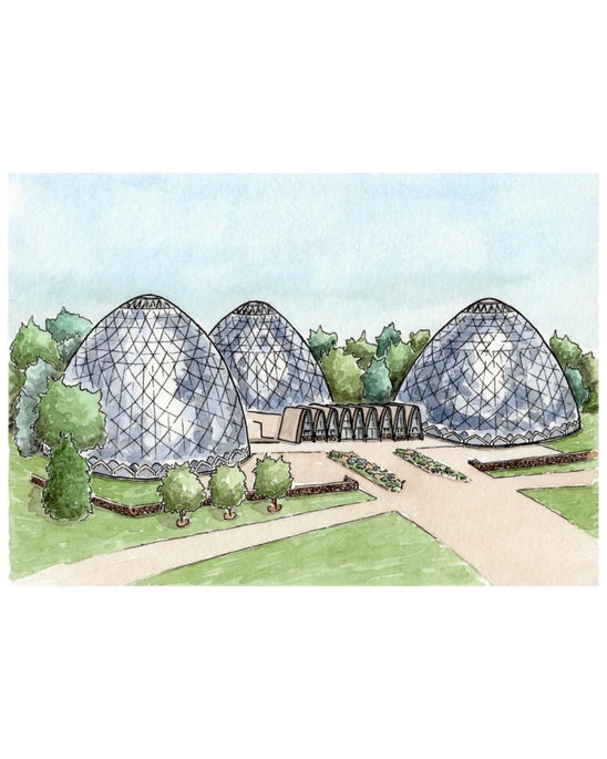 Milwaukee Domes Print